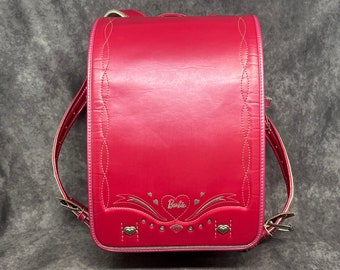 Randoseru Backpack, Pink With Light Pink Trim Japanese Tight Stitch ...