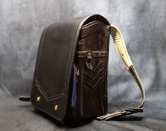 Randoseru Backpack, Metallic Blue Japanese Tight Stitch Randoseru Bag ...