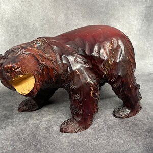 Japanese Ainu Bear, Vintage Hand Carved Wooden Bear From Japan ...