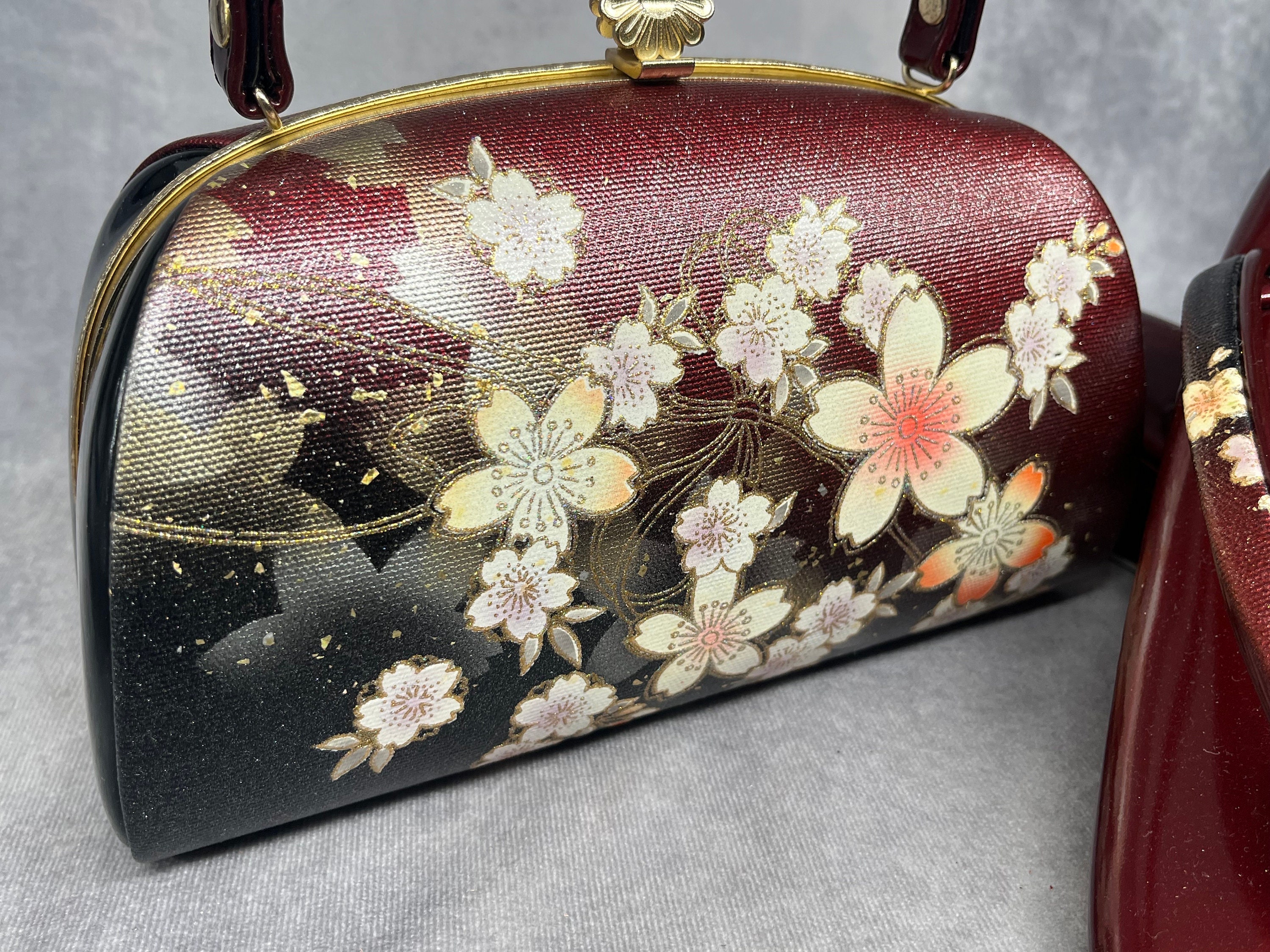 Premium Zanmai Furisode Bag With Matching Zori Sandals Set Luxury ...