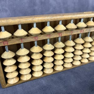 Large Vintage Japanese Soroban Wooden Abacus 15 Row - Etsy