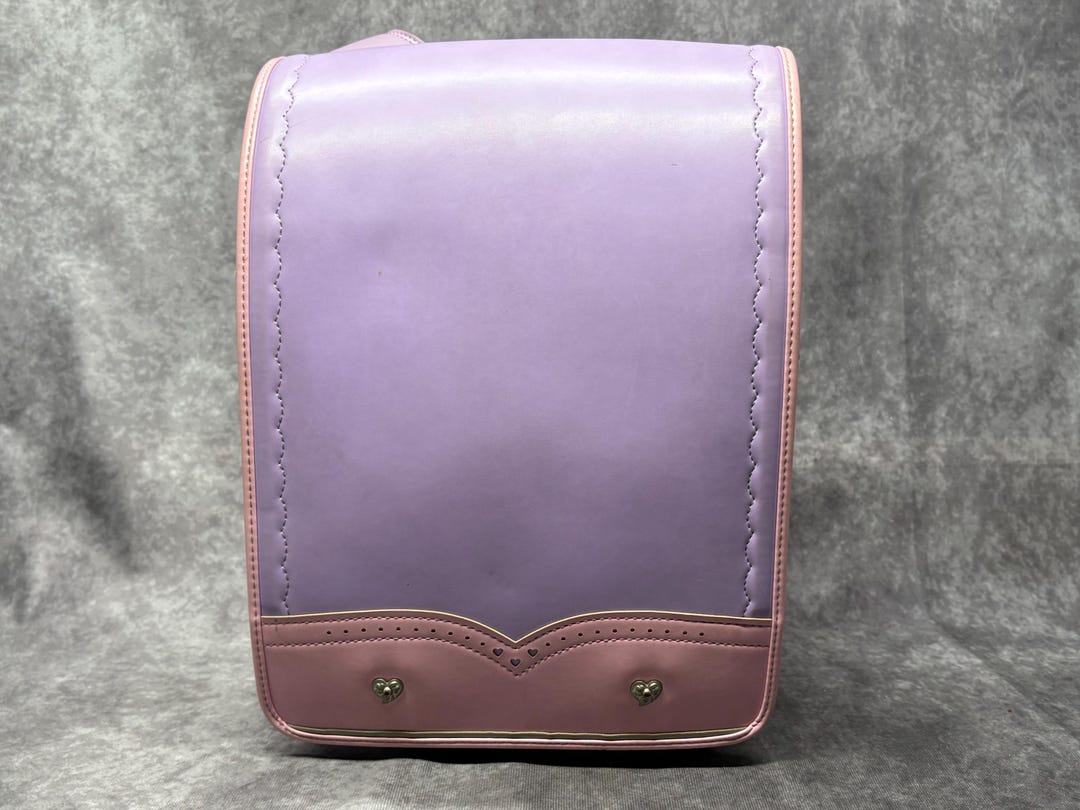 Randoseru Backpack, Purple and Pink Japanese Tight Stitch Randoseru Bag ...
