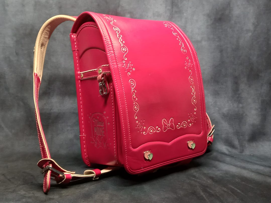 Randoseru Backpack, Dark Magenta Japanese Tight Stitch Randoseru Bag ...