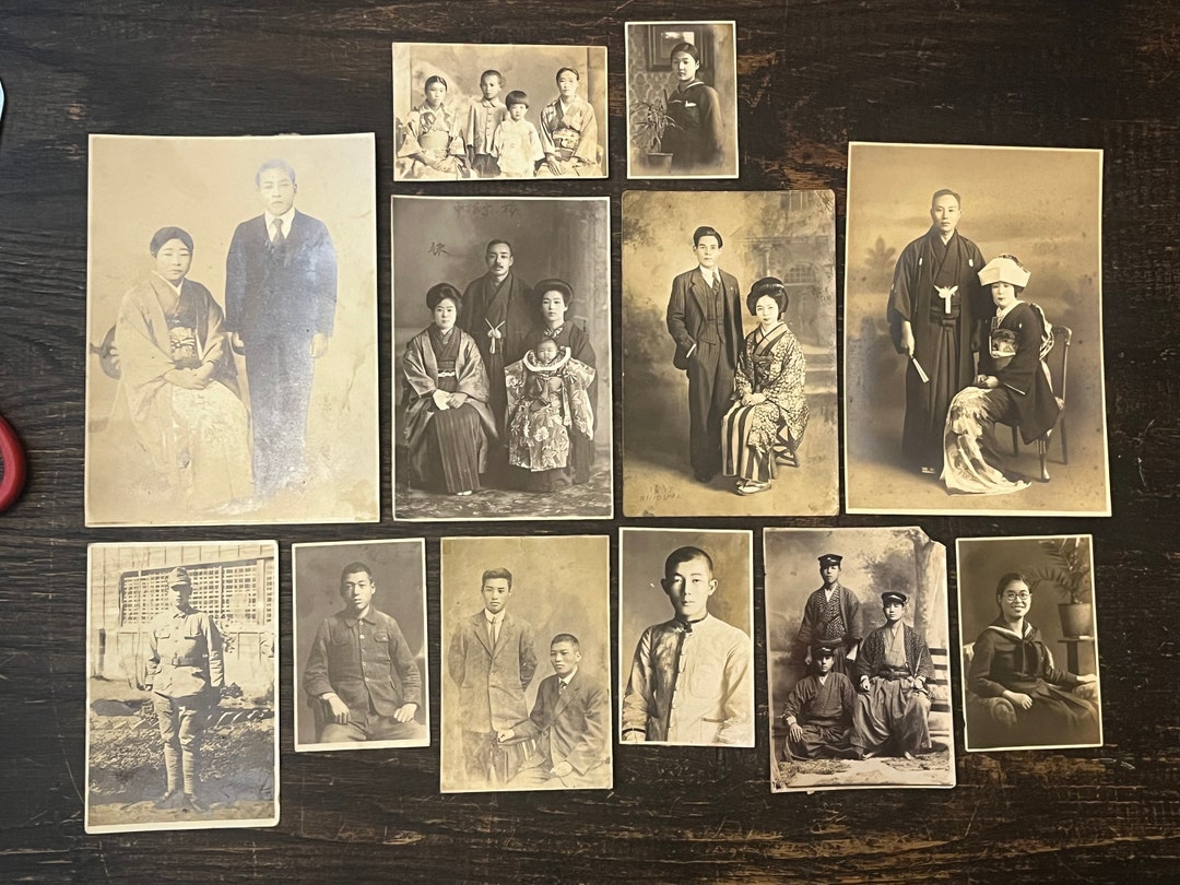 Collection of Antique Photographs, 12 Antique Japanese Photographs ...