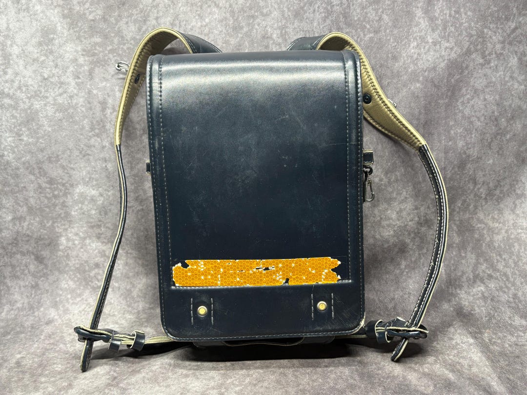 Randoseru Backpack, Dark Blue Japanese Tight Stitch Randoseru Bag, Blue ...