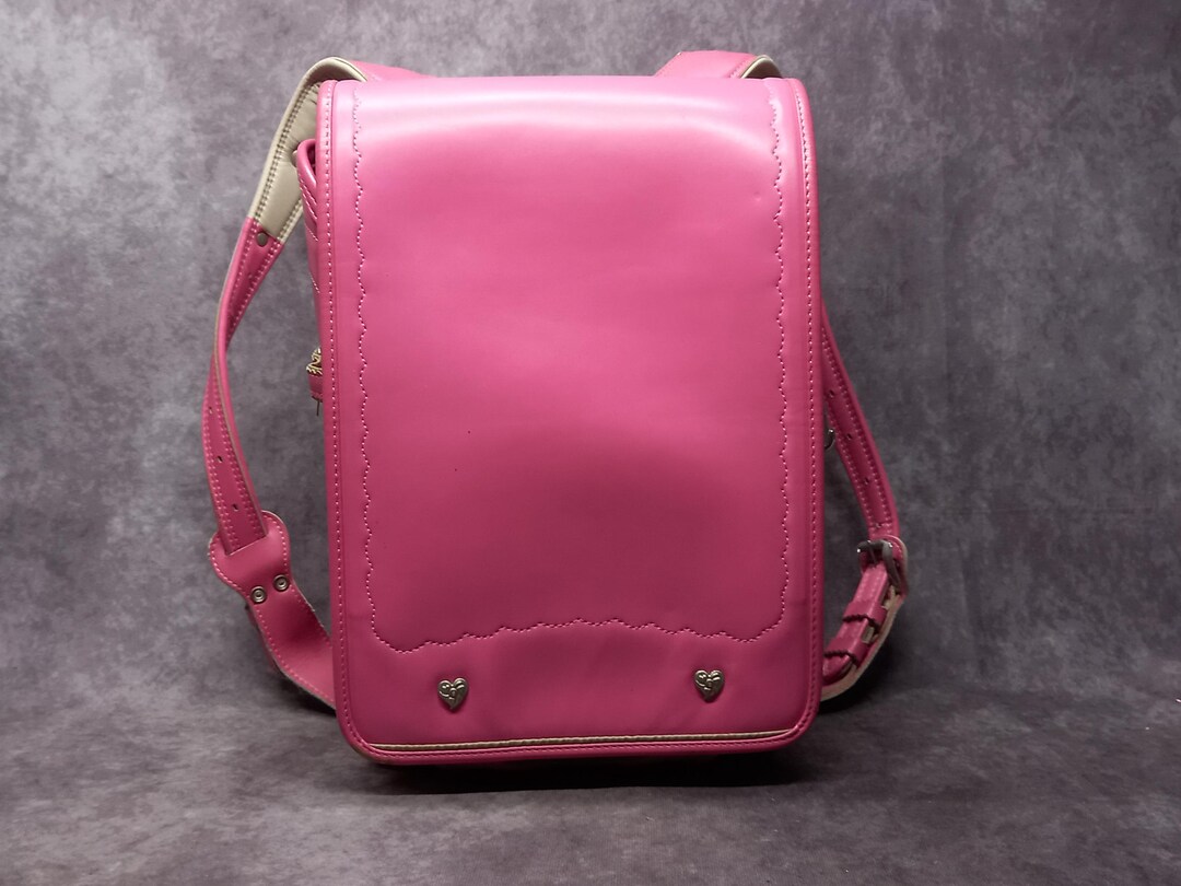 Randoseru Backpack, Pink Japanese Tight Stitch Randoseru Bag, Pink ...
