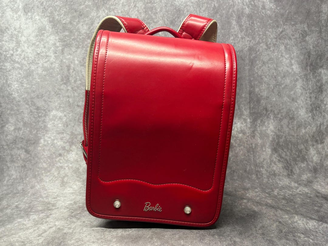 Randoseru Backpack, Red Barbie Japanese Tight Stitch Randoseru Bag, Red ...