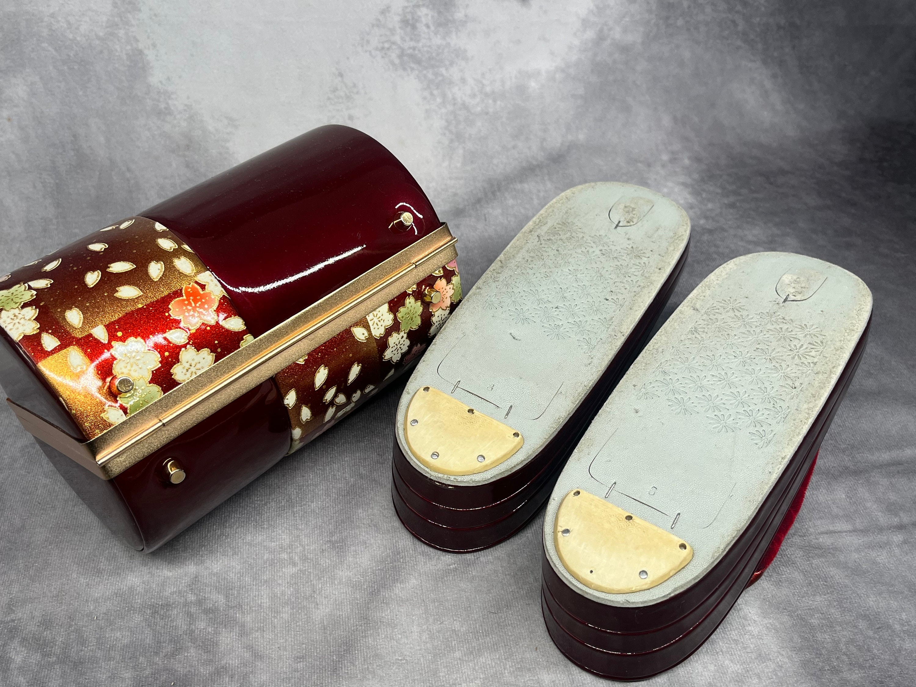 Premium Zanmai Furisode Bag With Matching Zori Sandals Set Luxury ...