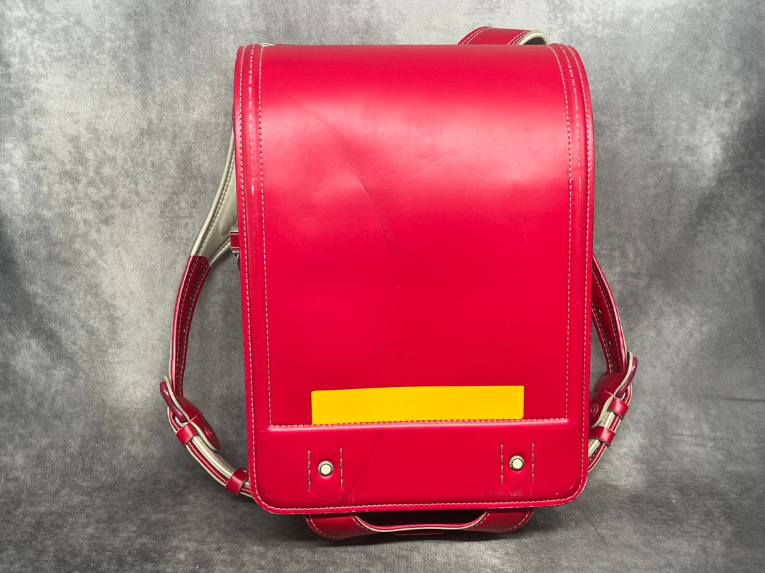 Randoseru Backpack, Red Japanese Tight Stitch Randoseru Bag, Red ...