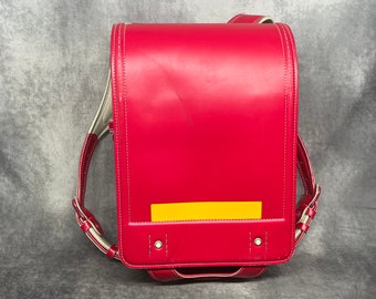 Randoseru Backpack, Red Stitch Japanese Tight Stitch Randoseru Bag, Red ...
