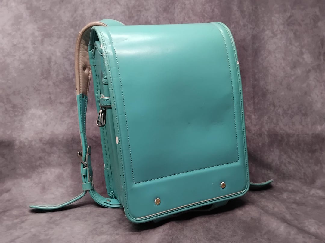 Randoseru Backpack, Turquoise Japanese Tight Stitch Randoseru Bag, Blue ...