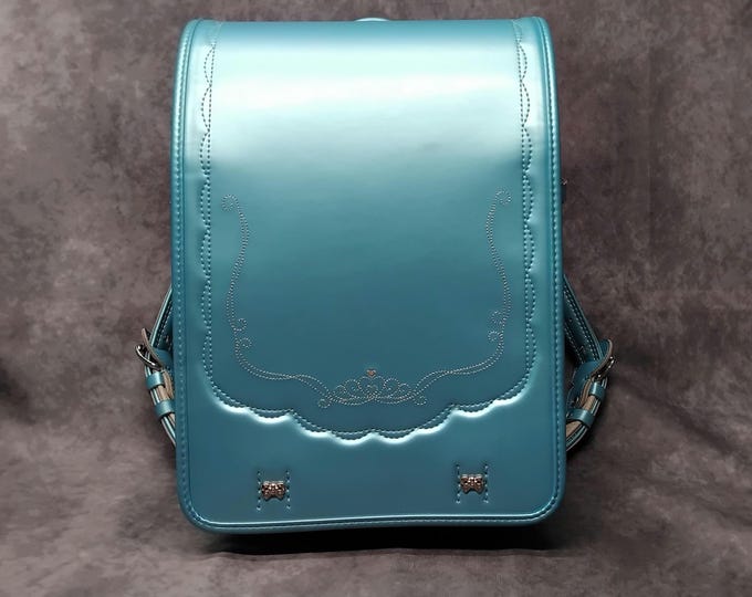 Randoseru Backpack, Metallic Blue Japanese Tight Stitch Randoseru Bag ...