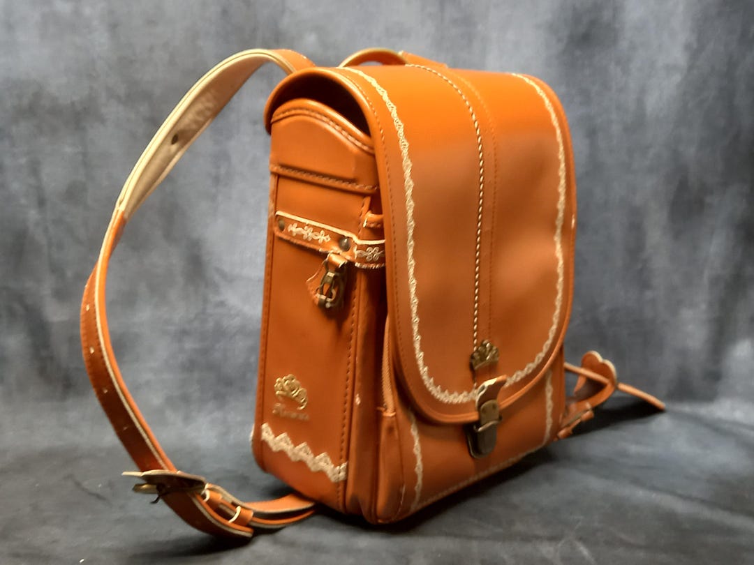 Randoseru Backpack, Tan Colour Japanese Tight Stitch Randoseru Bag ...
