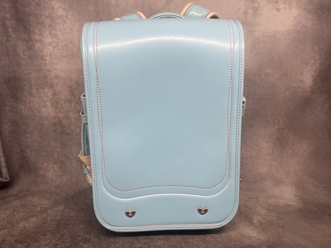 Randoseru Backpack, Baby Blue Japanese Tight Stitch Randoseru Bag, Blue ...