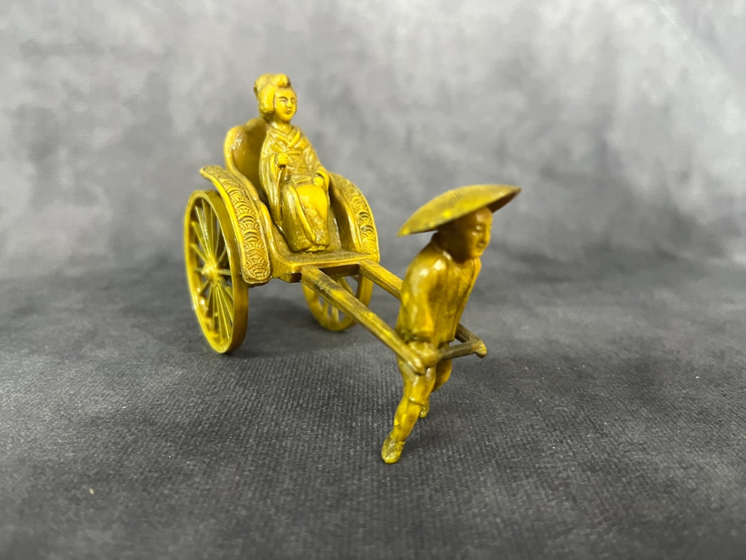 1920’s - 40’s Japanese Celluloid - Early Plastic Rickshaw 9.5cm Long - Etsy