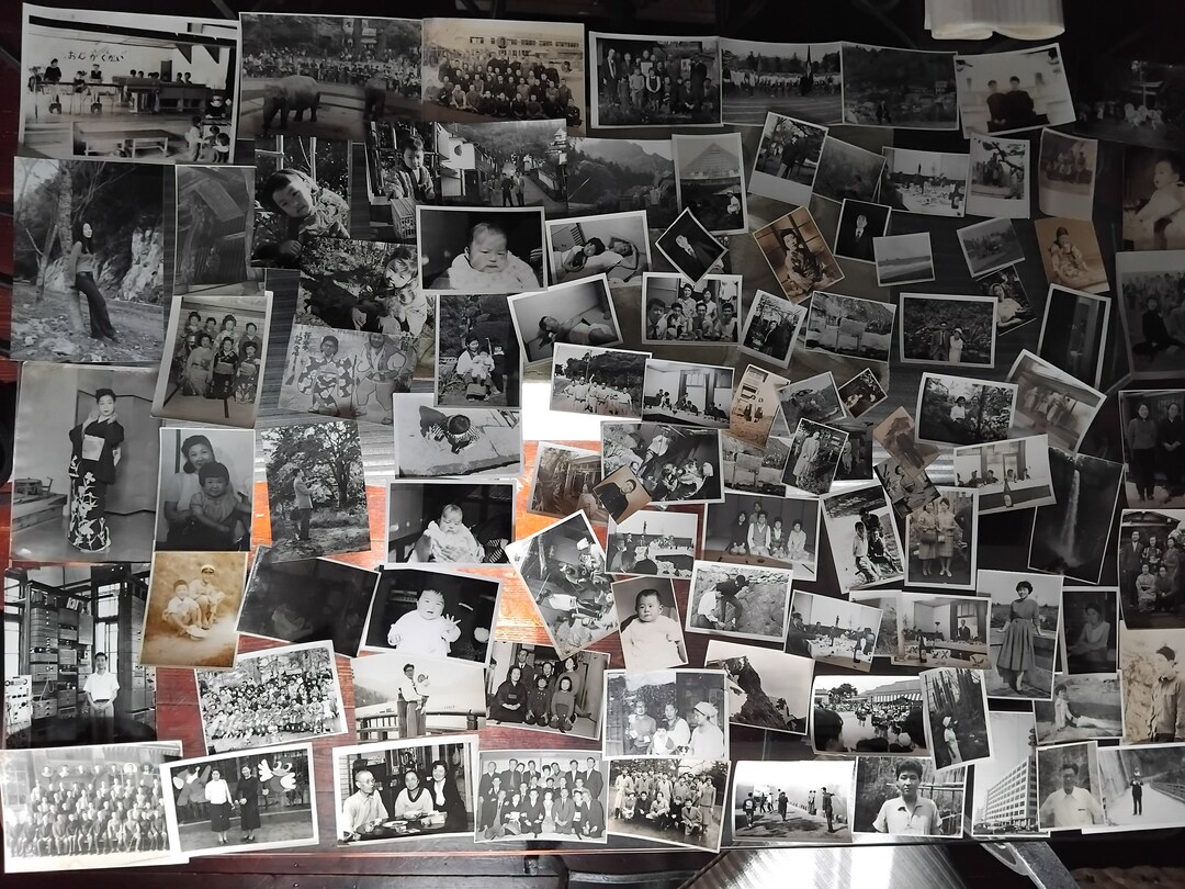 100 Vintage Photographs, Assorted Black and White Photograph Collection ...