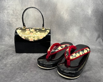 Premium Zanmai Furisode Bag With Matching Zori Sandals Set Luxury ...