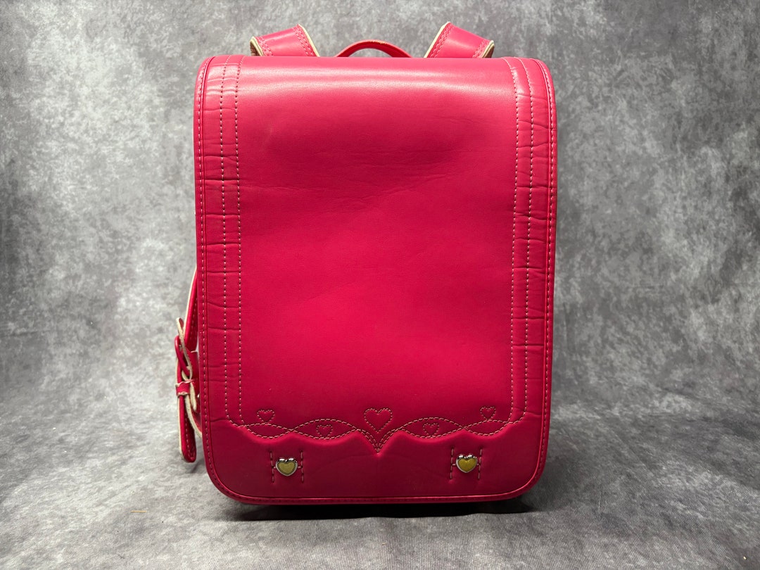 Randoseru Backpack, Pink Japanese Tight Stitch Randoseru Bag, Pink ...
