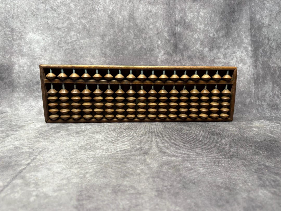 Large Vintage Japanese Soroban Wooden Abacus 17 Row - Etsy