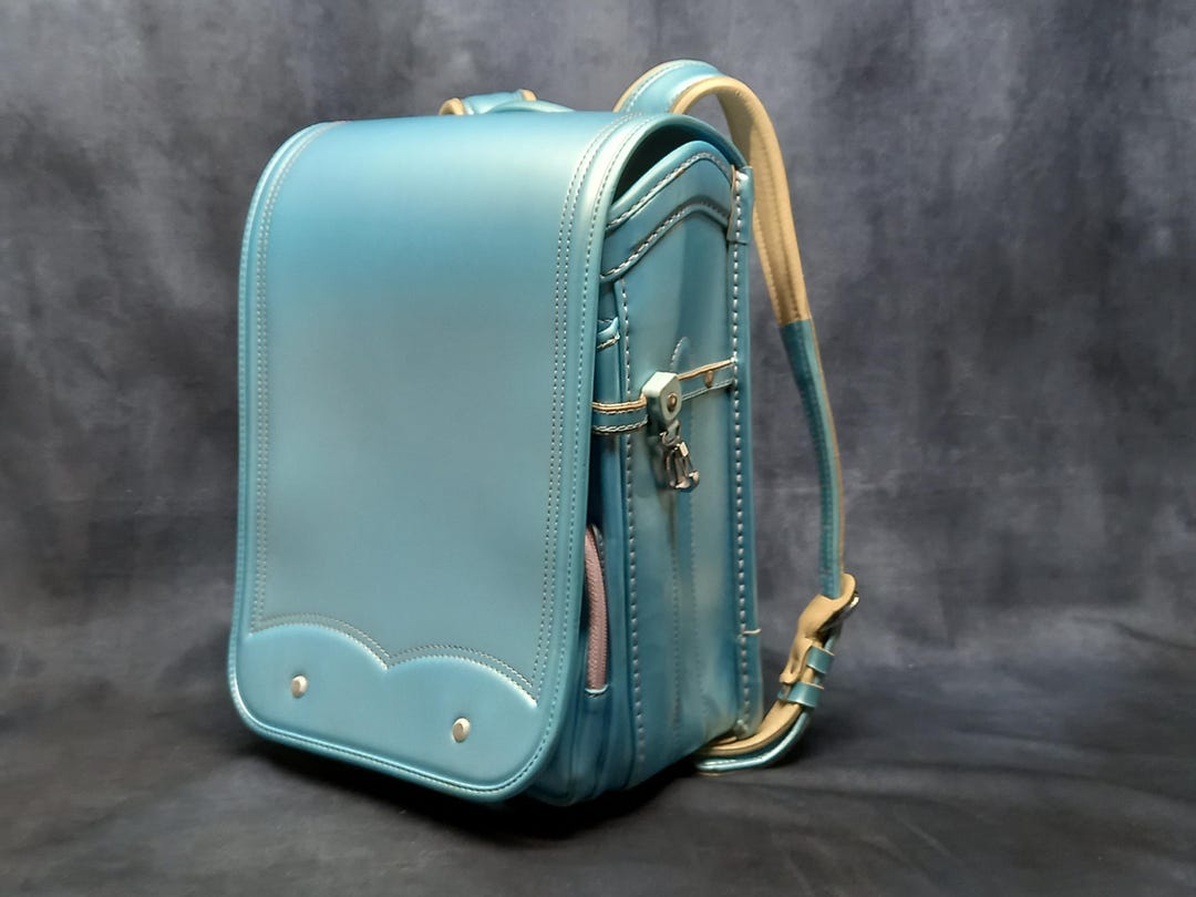 Randoseru Backpack, Metallic Blue Japanese Tight Stitch Randoseru Bag ...