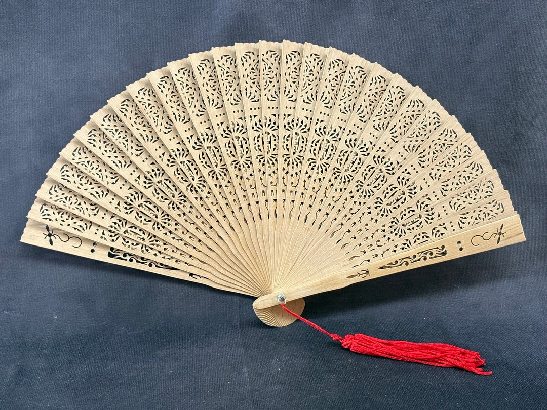 Vintage Wooden Handheld Fan, Japanese Cooling Fan - Etsy