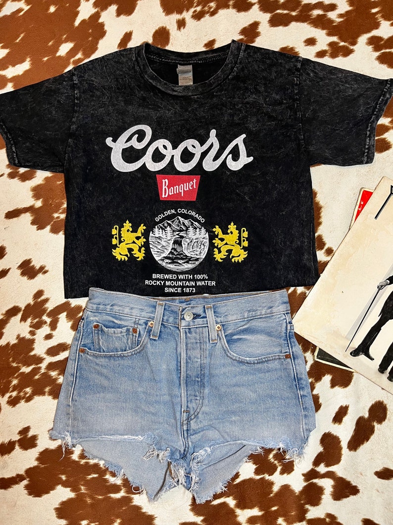 Coors Vintage Crop Top - Etsy
