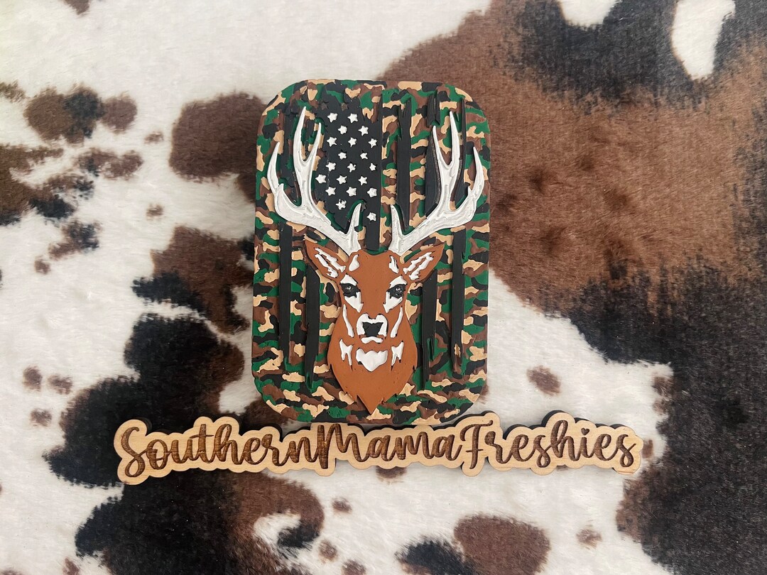Camo Deer Car Freshie, Buck, Hunting, Air Freshener, Freshies - Etsy