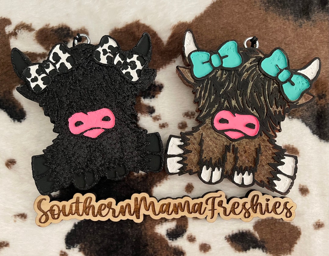 Highland Cow Car Freshie, Air Freshener, Freshies - Etsy