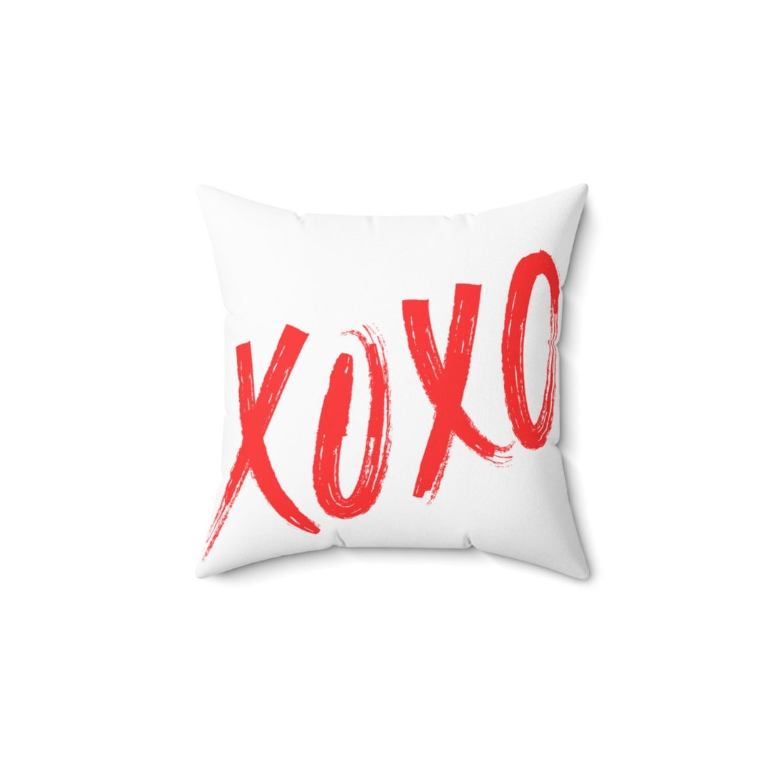 Spun Polyester Square XOXO Pillow - Etsy