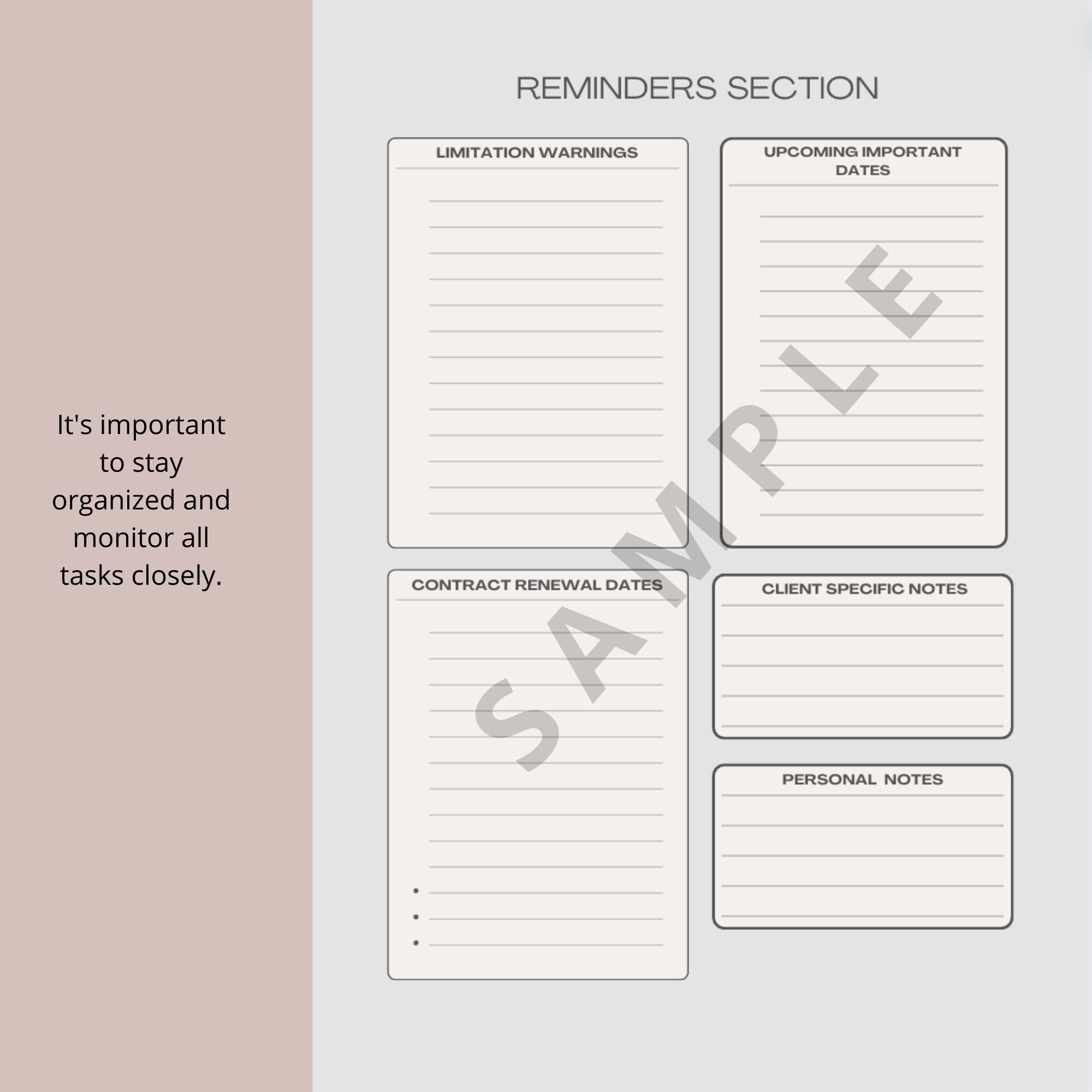 Lawyer Planner Printable Lawyer Organizer Lawyer Notes Instant Download ...