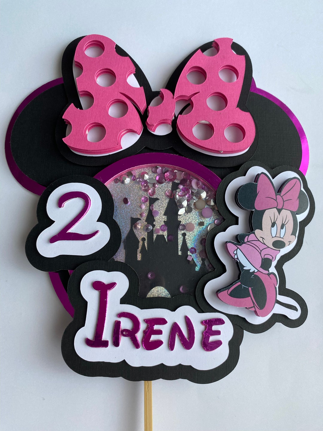 Minie Birthday Cake Topper - Etsy