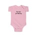 Too Cute for Nursery Infant Fine Jersey Bodysuit Soft 100% Cotton Baby ...