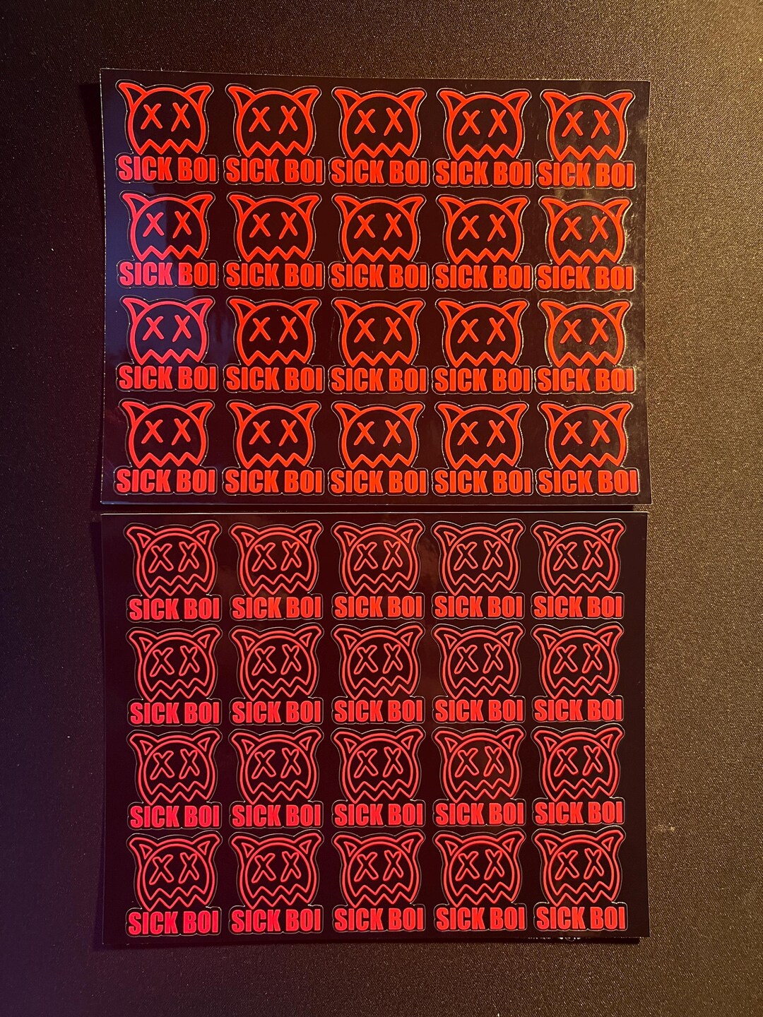 Ren Gill Sick Boi Logo Album Art 3cm Stickers on a 16cm X 12.5cm Sheet ...