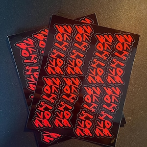 Ren Gill Sick Boi Logo Album Art 3.5x3cm Stickers on a 16cm X 12.5cm ...