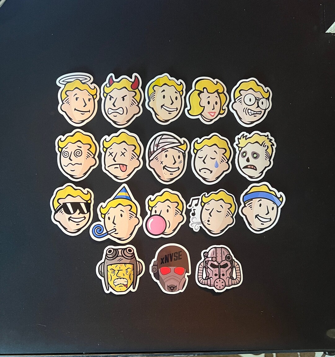 Fallout Vault Boy Emote Splash-proof Stickers x18 5-6cm - Etsy UK