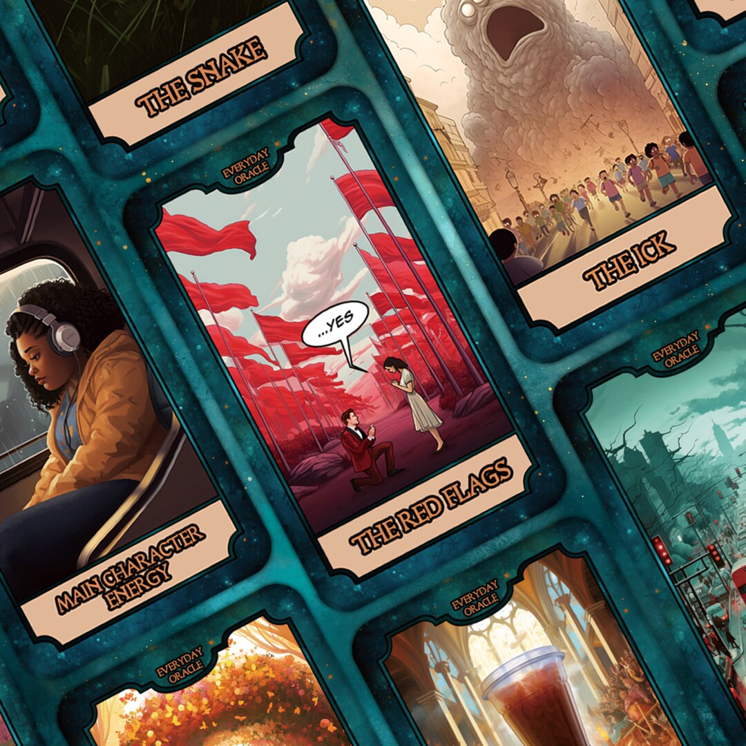 Everyday Oracle, New Modern Oracle Deck, Funny Tarot Cards, Easy for ...