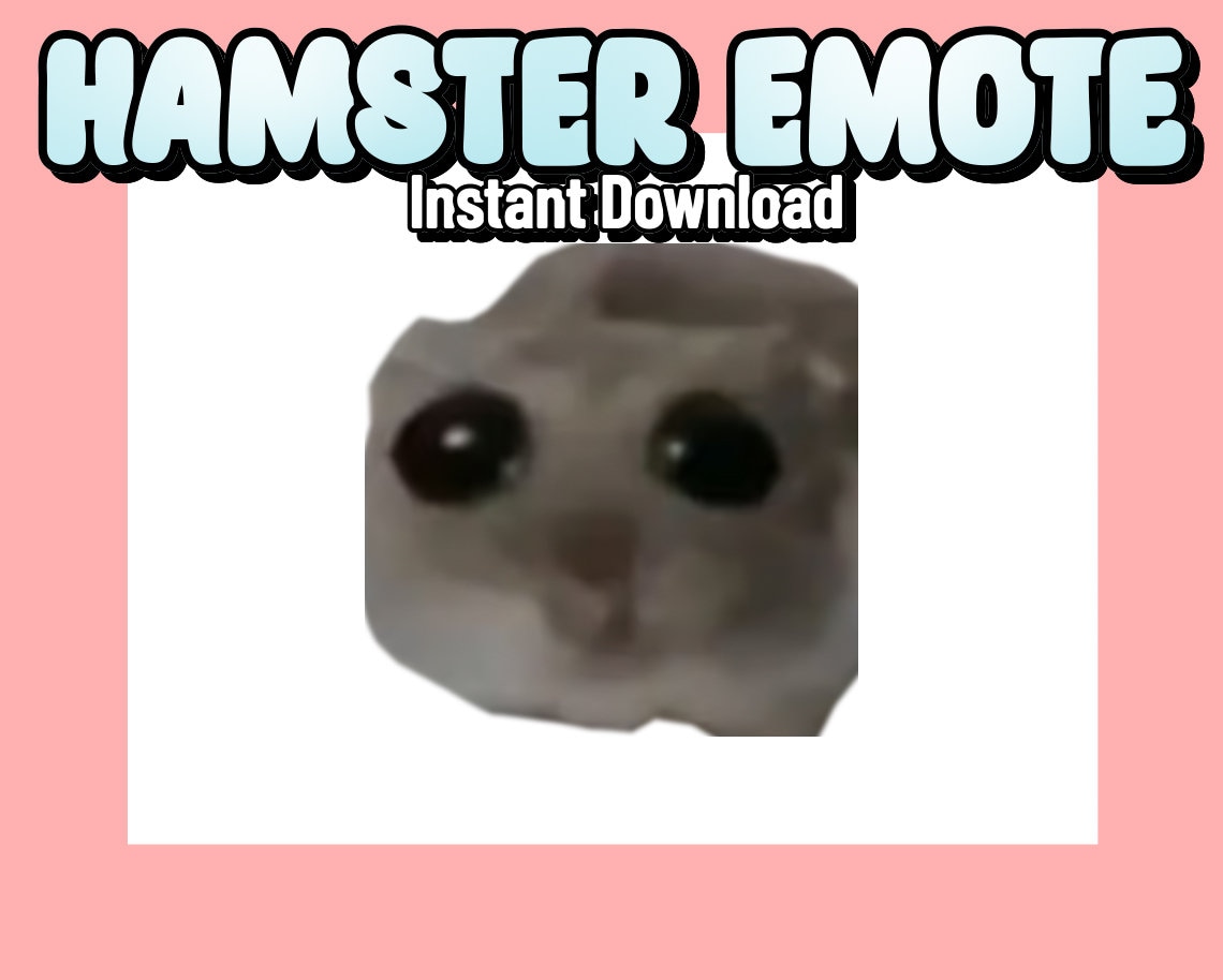 Sad Hamster Emote, Tiktok Meme, for Twitch, Discord, Youtube, Stream ...