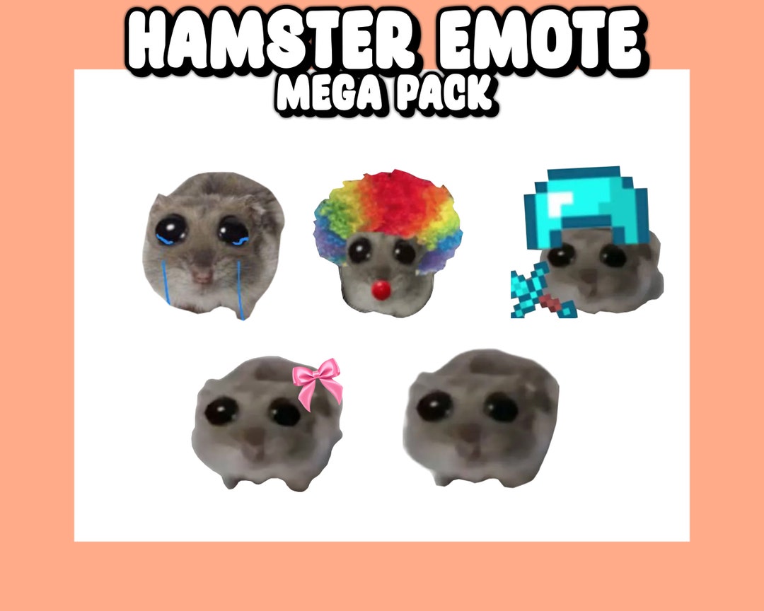 Sad Hamster Emote Mega Pack, Tiktok Meme, for Twitch, Discord, Youtube ...