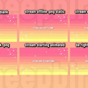 Pixelart Animated Sunset Streamer Background, Stream Starting, Stream ...