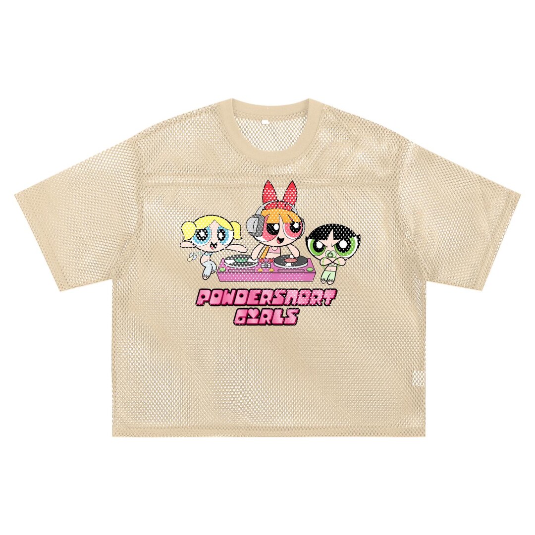 See-through Boxy Net T-shirt Anime Shirt, Workout Shirt, Gym Shirt ...
