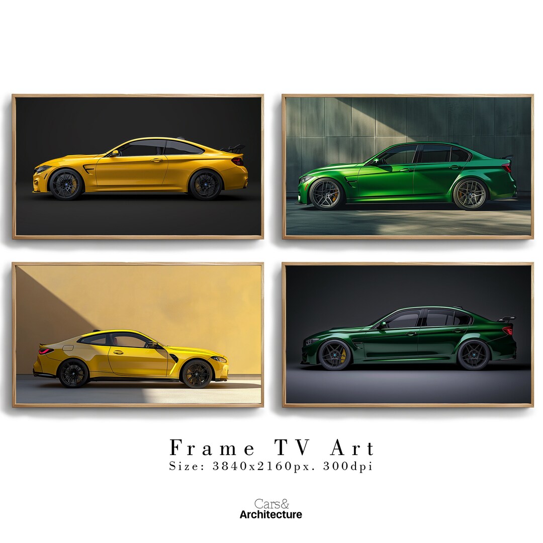 BMW G80 G82 F80 and F82 Frame Tv Art Bundle, Automotive Art for Samsung ...