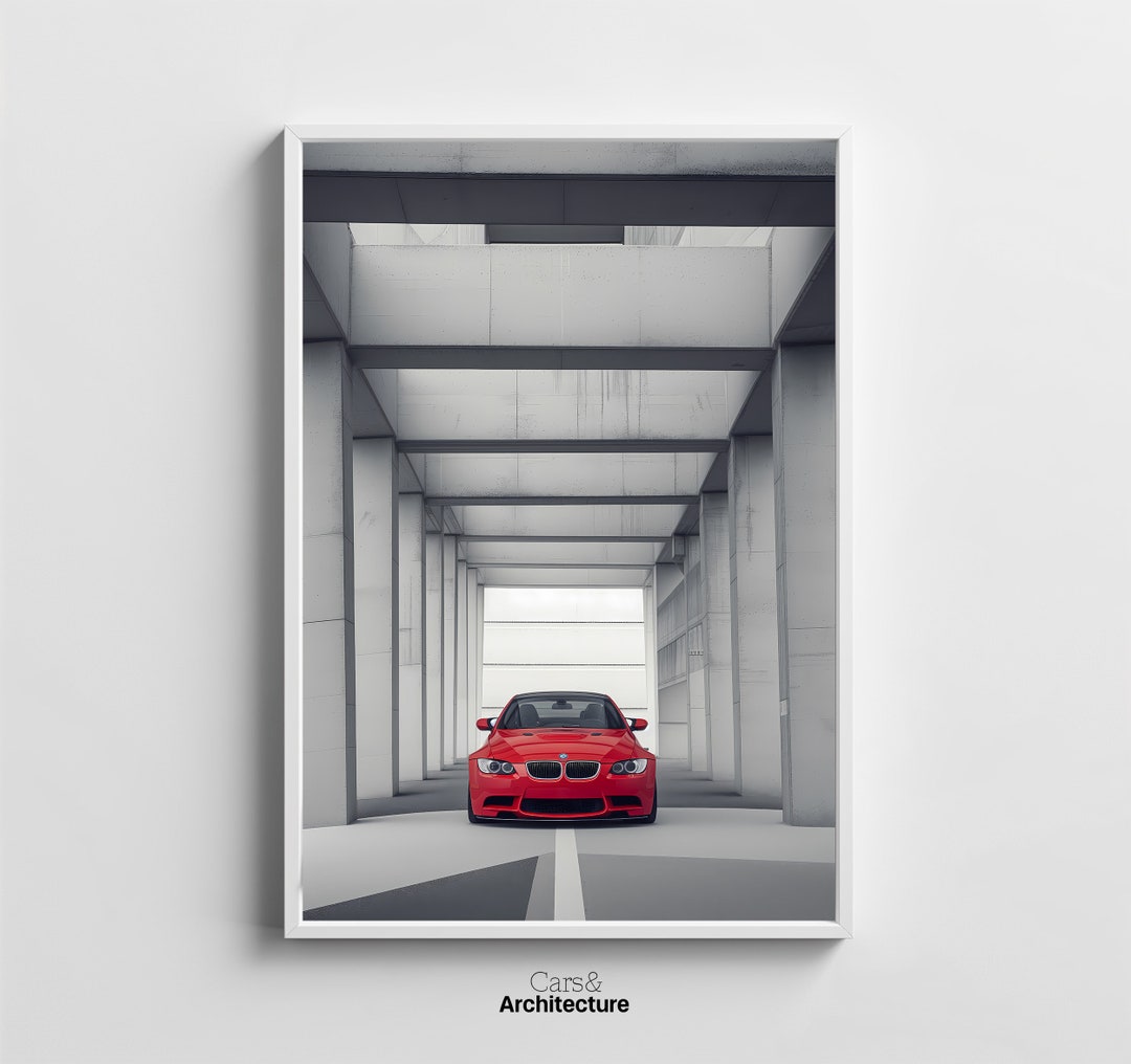 BMW E92 M3 Supercar Stylish Minimalist BMW M3 Art Instant Download ...