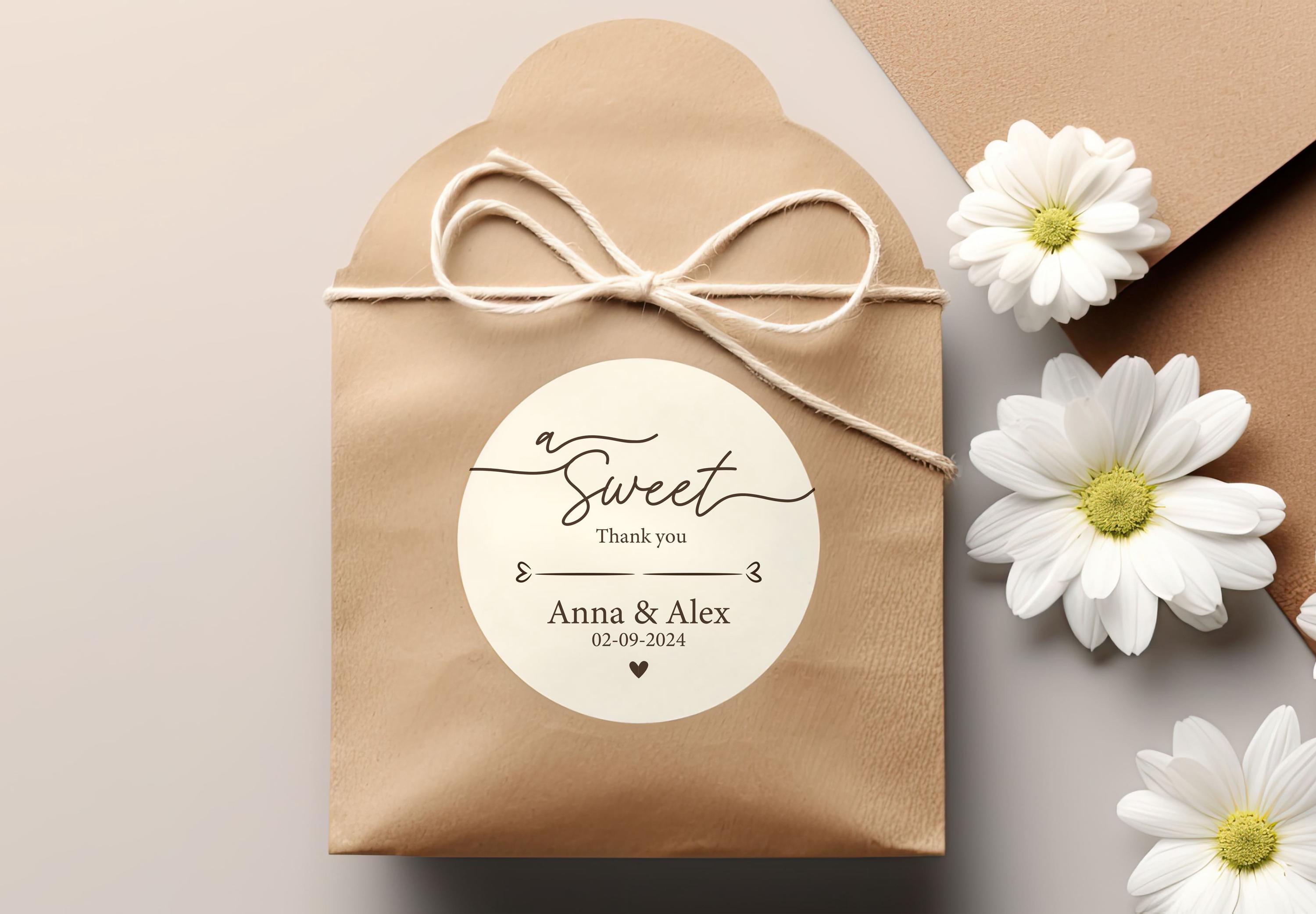 Wedding Stickers | Thank You Wedding Stickers | Wedding Favor Stickers ...