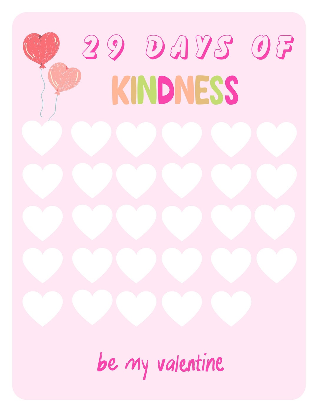 29 Acts of Kindness Valentines 2024 Edition - Etsy