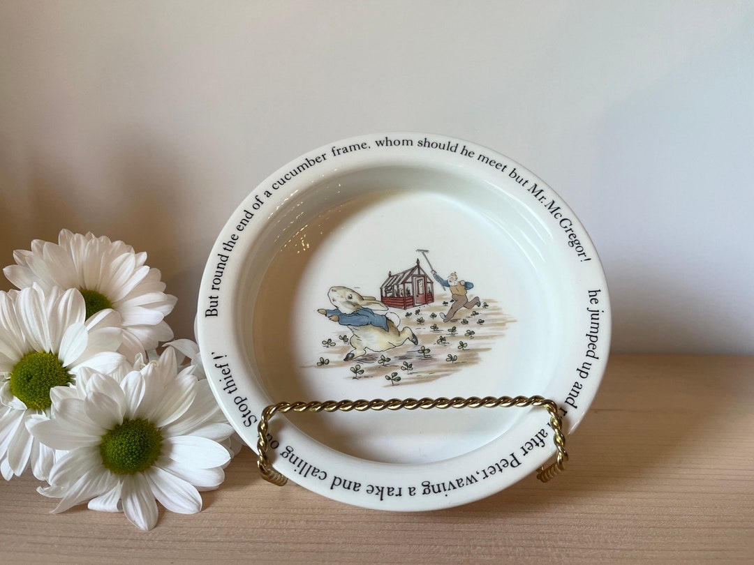 Vintage Peter Rabbit Ceramic Bowl Made From Beatrix Potter ...