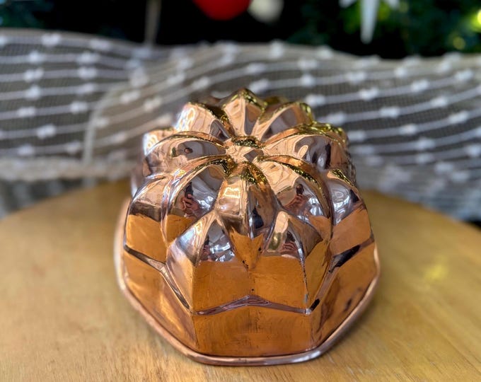 Vintage Copper Metal Mold – Retro Decorative Kitchen Mold – Farmhouse ...