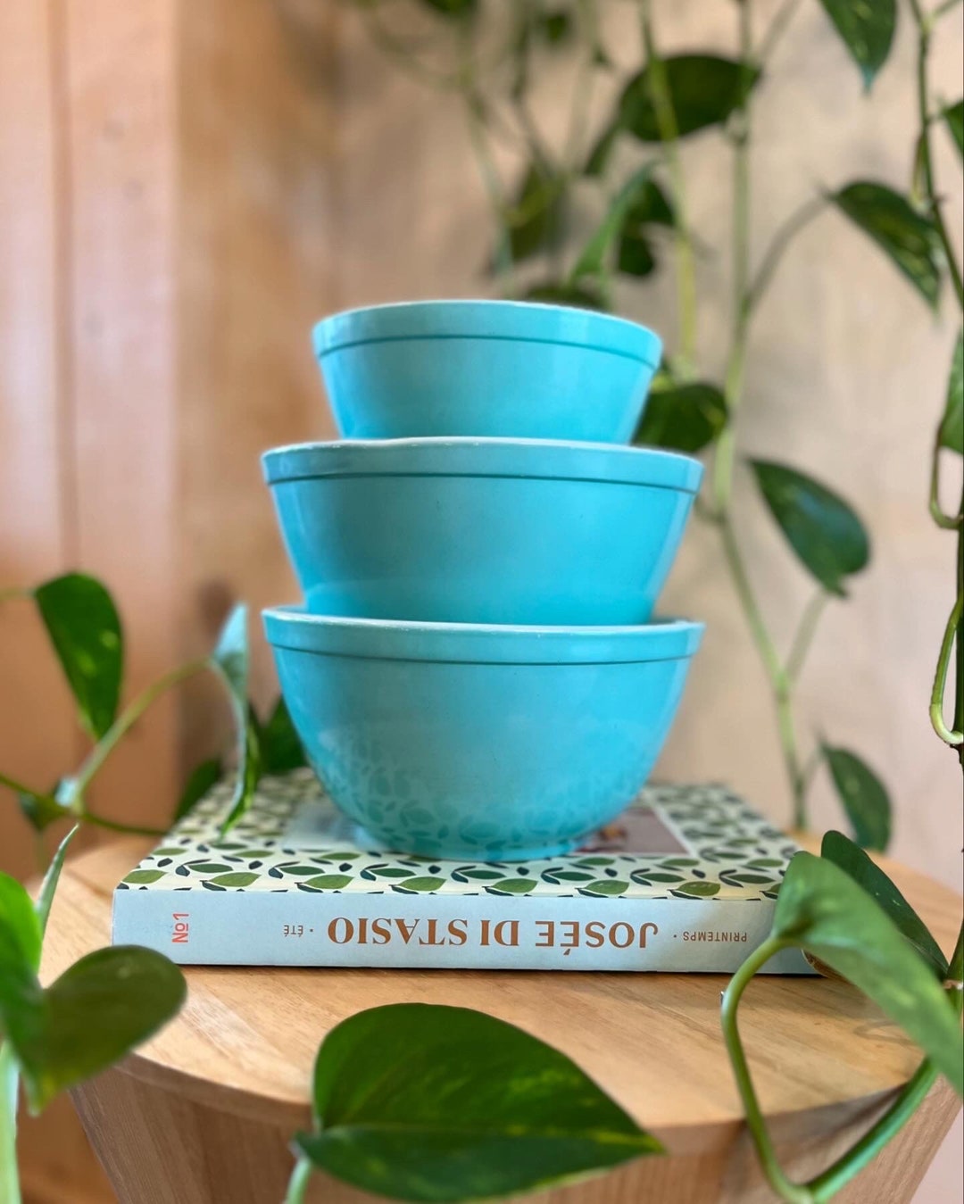 Vintage Turquoise Pyrex Nesting Bowls -1950’s - Etsy