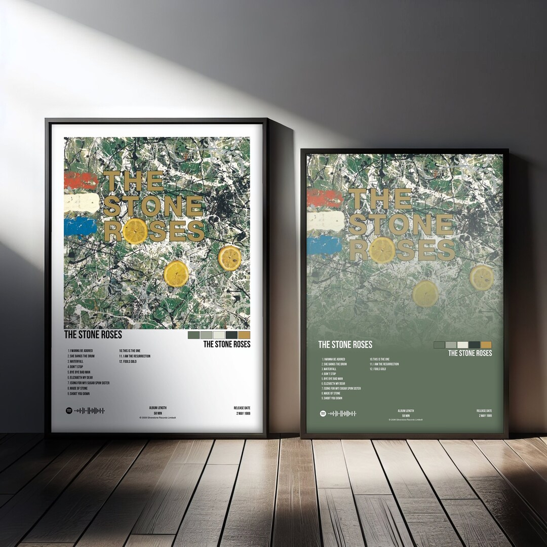 The Stone Roses Album Poster Indie Decor Wall Art Band Prints Wall Art ...