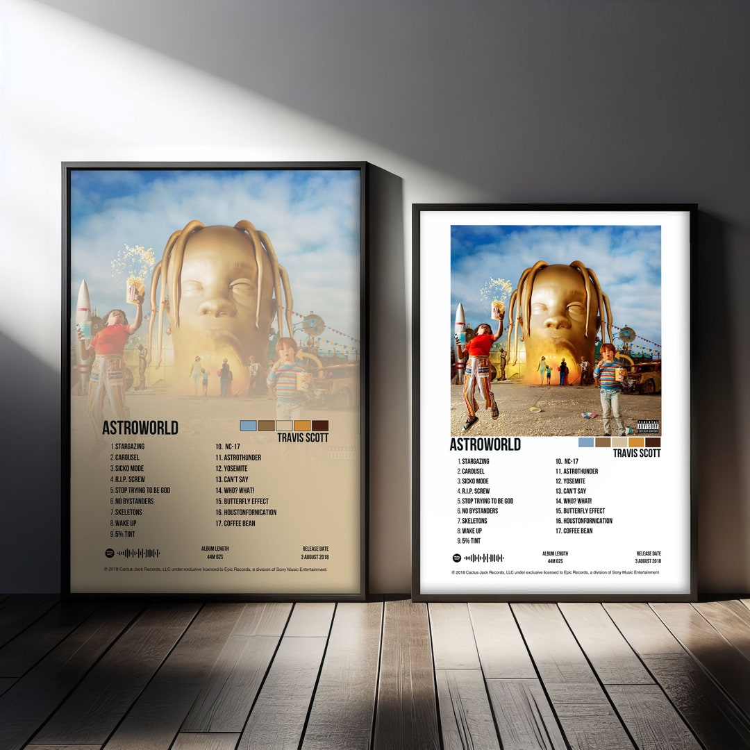 TRAVIS SCOTT Astroworld Poster Printable Wall Art Travis Scott Wall ...