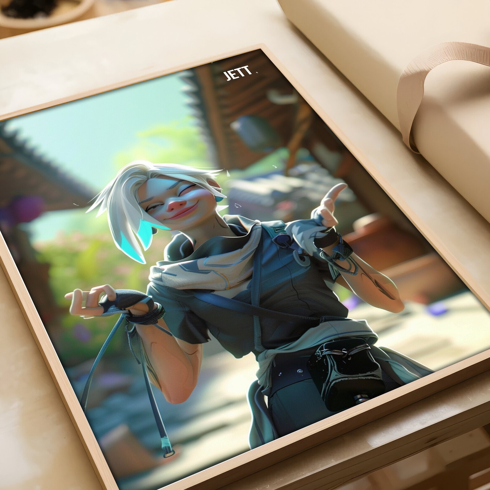 Valorant Jett Animated Poster, Valorant Poster, Jett Valorant Art Print ...